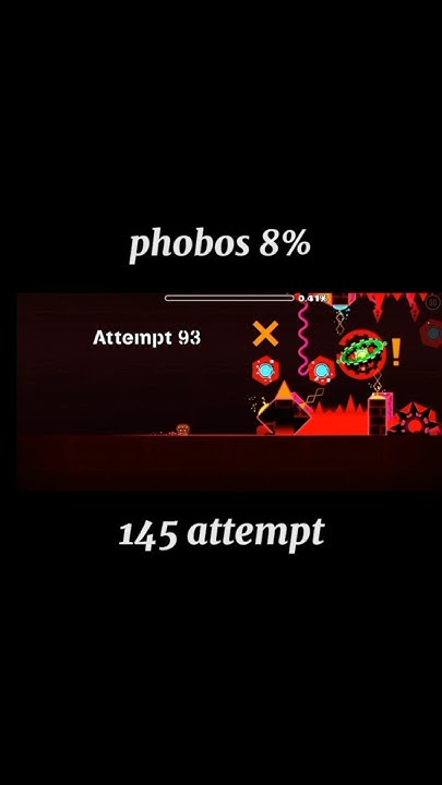 Phobos 8% (145 attempt) #geometrydash - YouTube