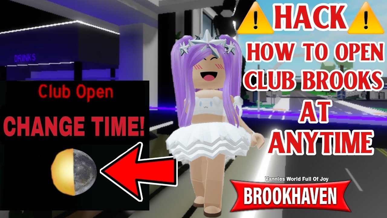 🤯⚠️HACK⚠️ HOW TO OPEN CLUB BROOKS AT ANYTIME IN BROOKHAVEN 🏡RP ...