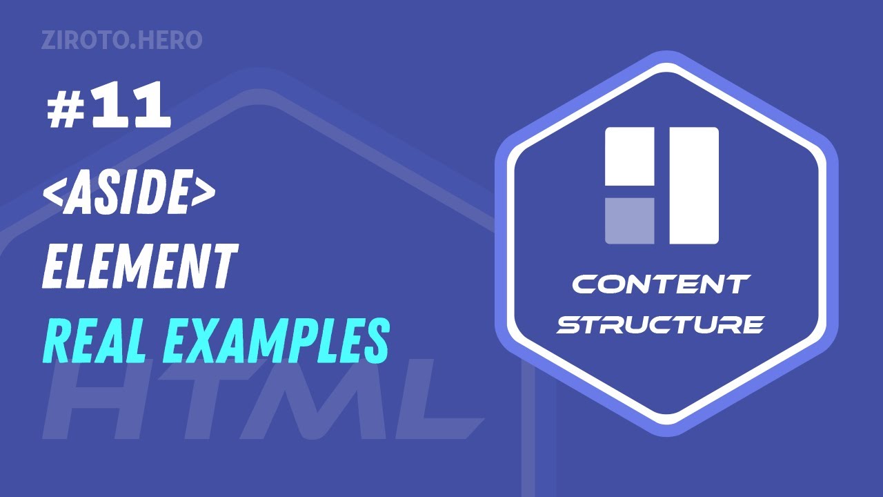 Master HTML in Darija Arabic #11 Aside Element (aside) Real Examples ...