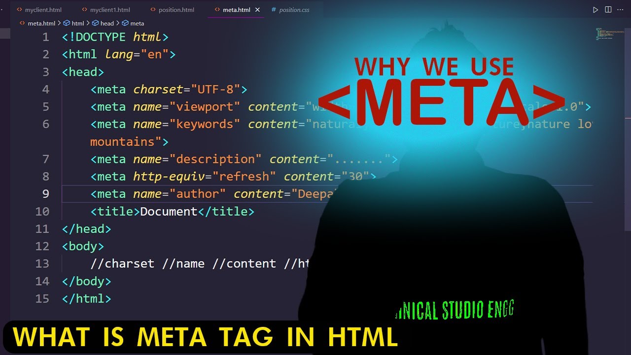 meta tag in html | Meta tag | meta tag kya hota hai | Deepak Sir - YouTube
