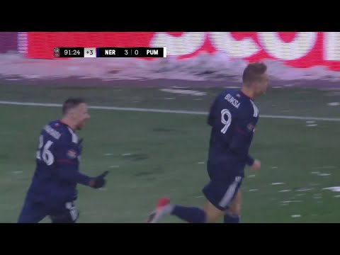 ⚽⚽ Brace by Adam Buksa! NE Revolution is up 3-0 over Pumas