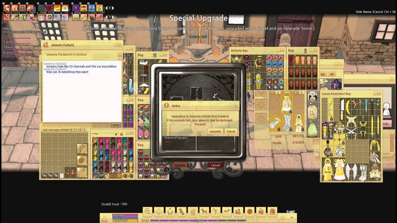 Mabinogi - Demonic Bow r5 to r6 - YouTube