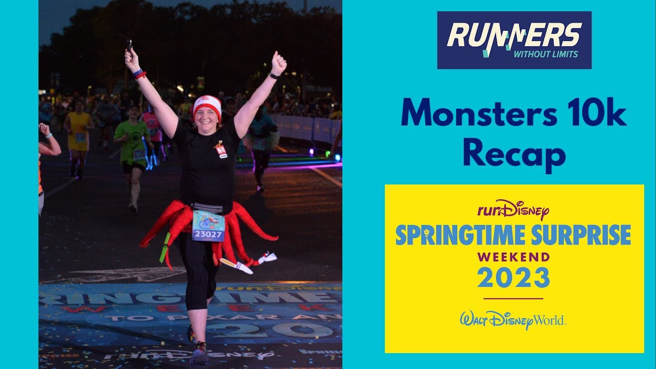 RUNDISNEY 2023 SPRINGTIME SURPRISE MONSTERS 10K RACE RECAP - YouTube