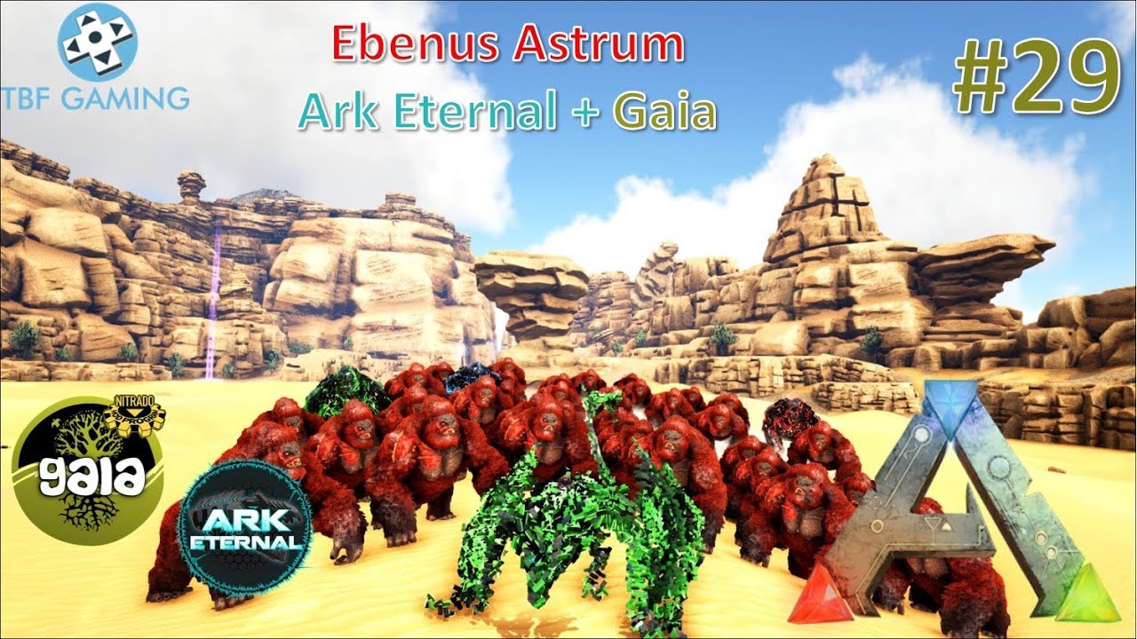 40 Gorillas vs Eternal Hard Mode Boss! Season Finale E29 - Ark Survival ...