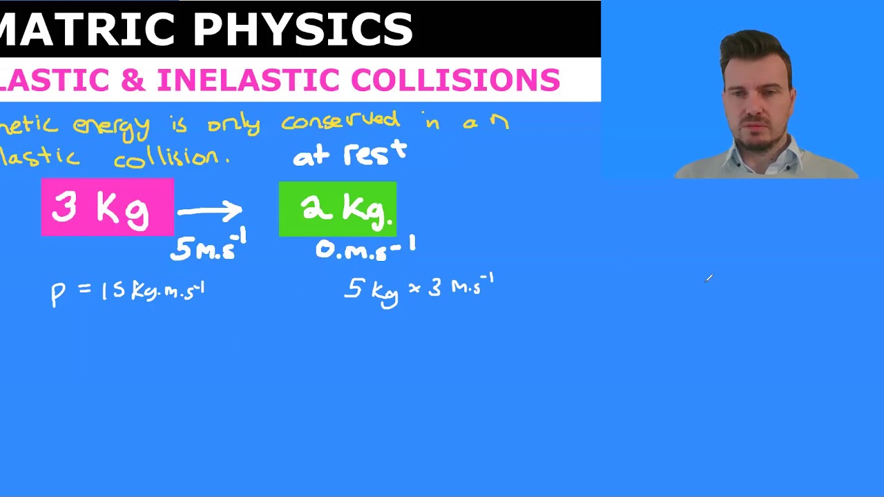 Matric Physics - Inelastic and Elastic Collisions (Kinetic Energy is ...