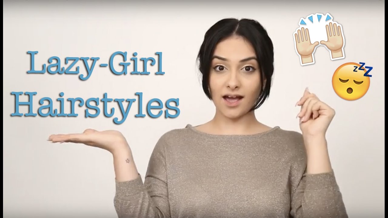 3 Lazy Girl Hairstyles - YouTube