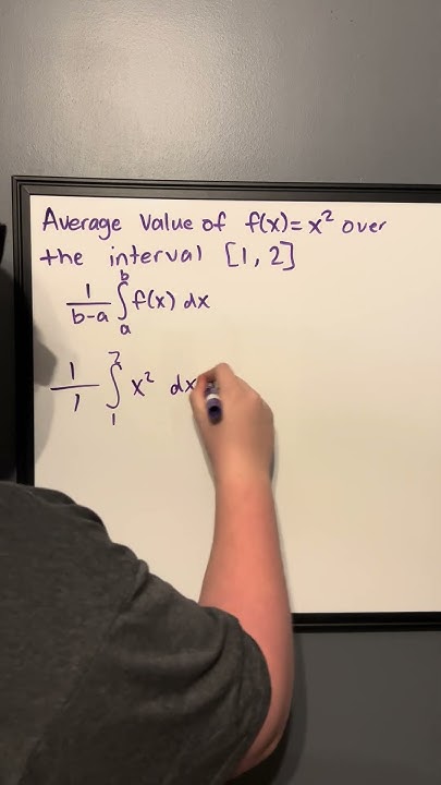 How To Find The Average Value Of A Function - YouTube