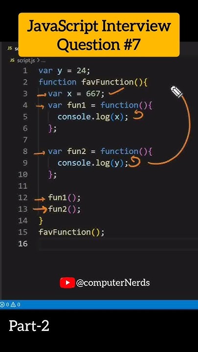 71 Javascript Interview Question For Freshers Part 2 In Hindi Scope
