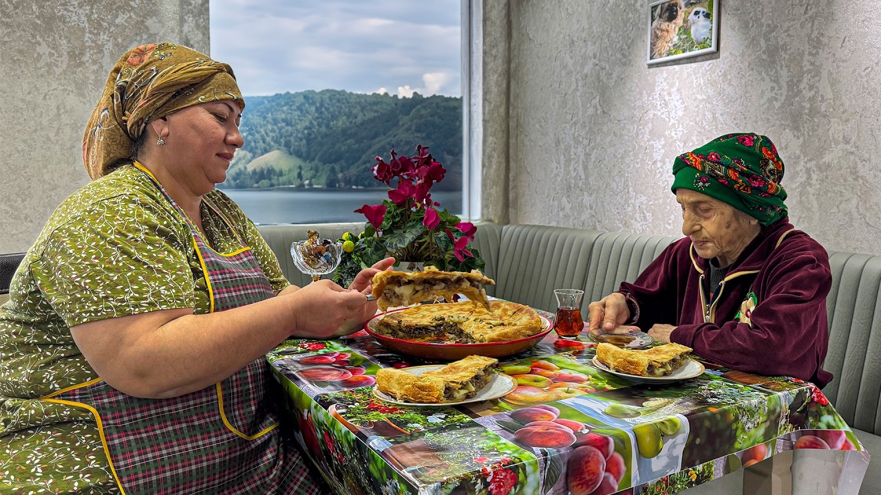 TSKAN - Crispy meat and Potato Pie | Traditional Lezgi Cuisine - YouTube