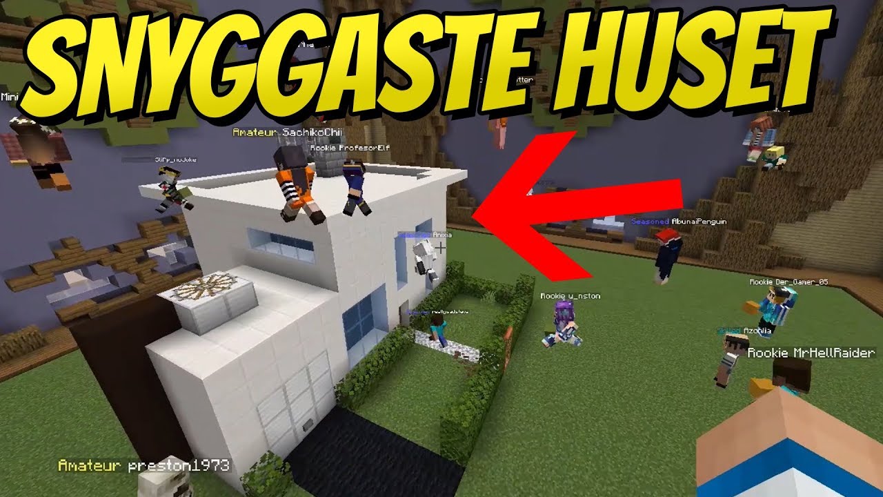 SNYGGASTE HUSET | Minecraft Build Battle på Hypixel - YouTube