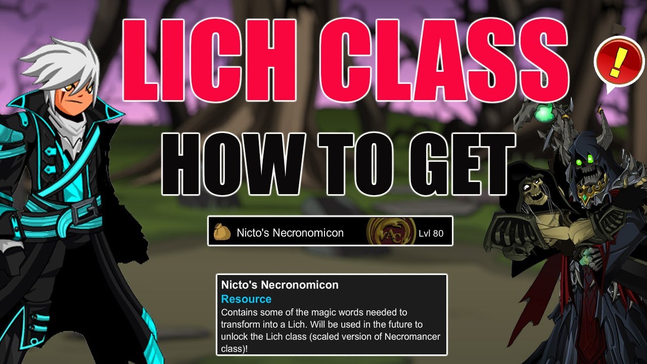 AQW Lich Class(Nicto Necronomicon) | Guide (Merge) /join moreskulls ...