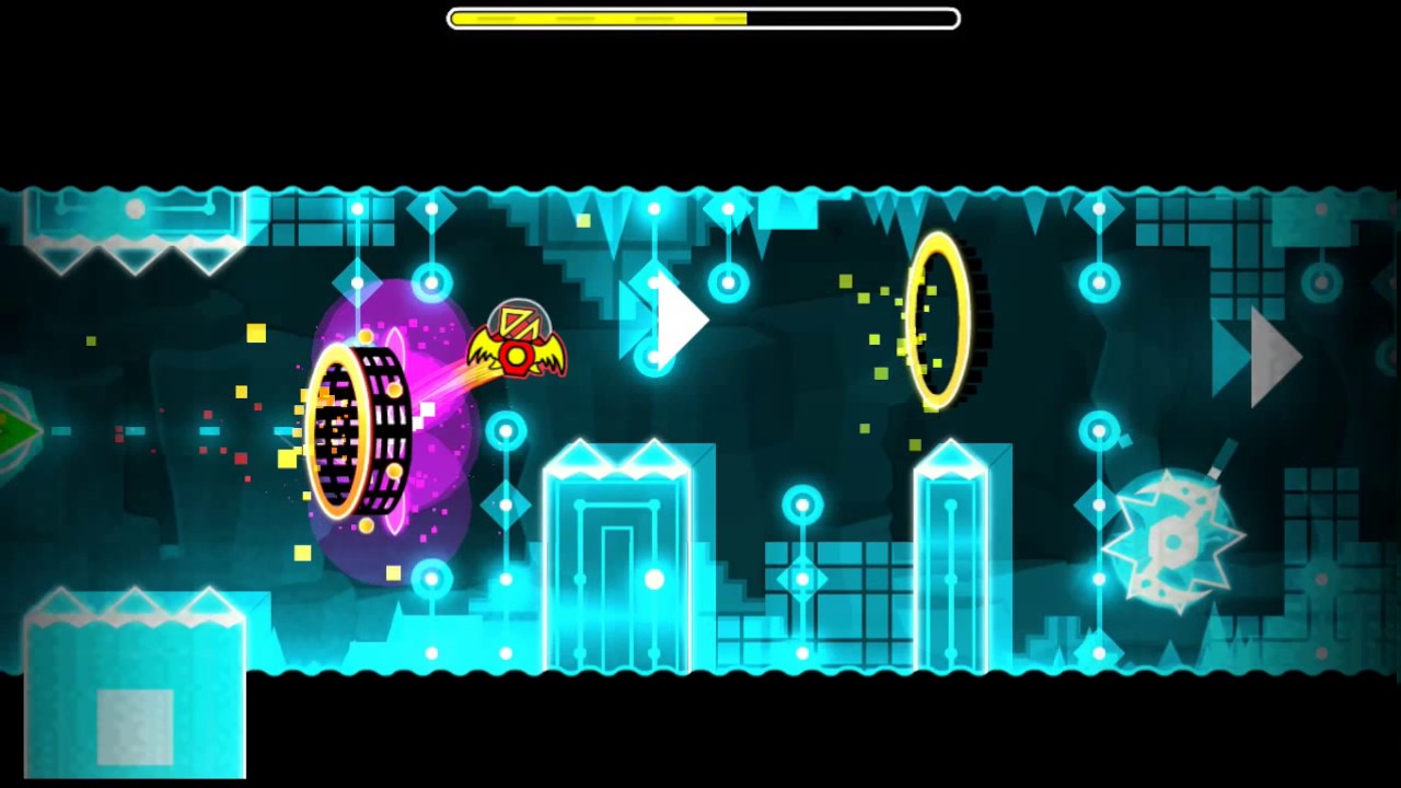 Geometry Dash: Fury by Sharks (Hard) (3/3 Coins) - YouTube