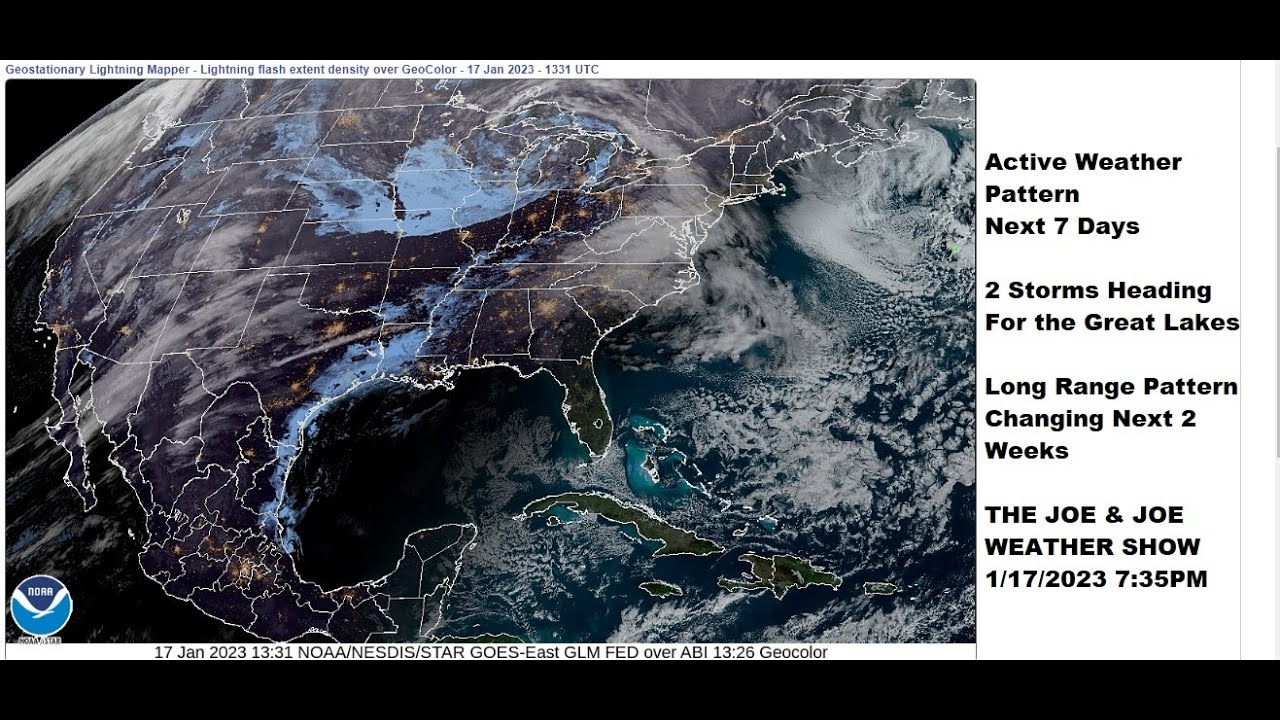 Active Pattern of Storms Moving Across the US Over The Next Days Joe ...