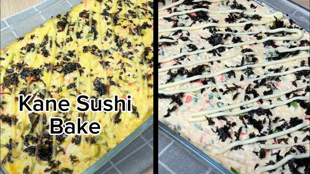 KANI SUSHI BAKE RECIPE | BAKED SUSHI RECIPE | HOW TO MAKE KANE SUSHI ...