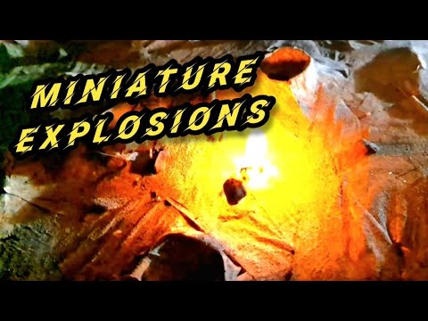 Miniature explosions with practical effects - YouTube