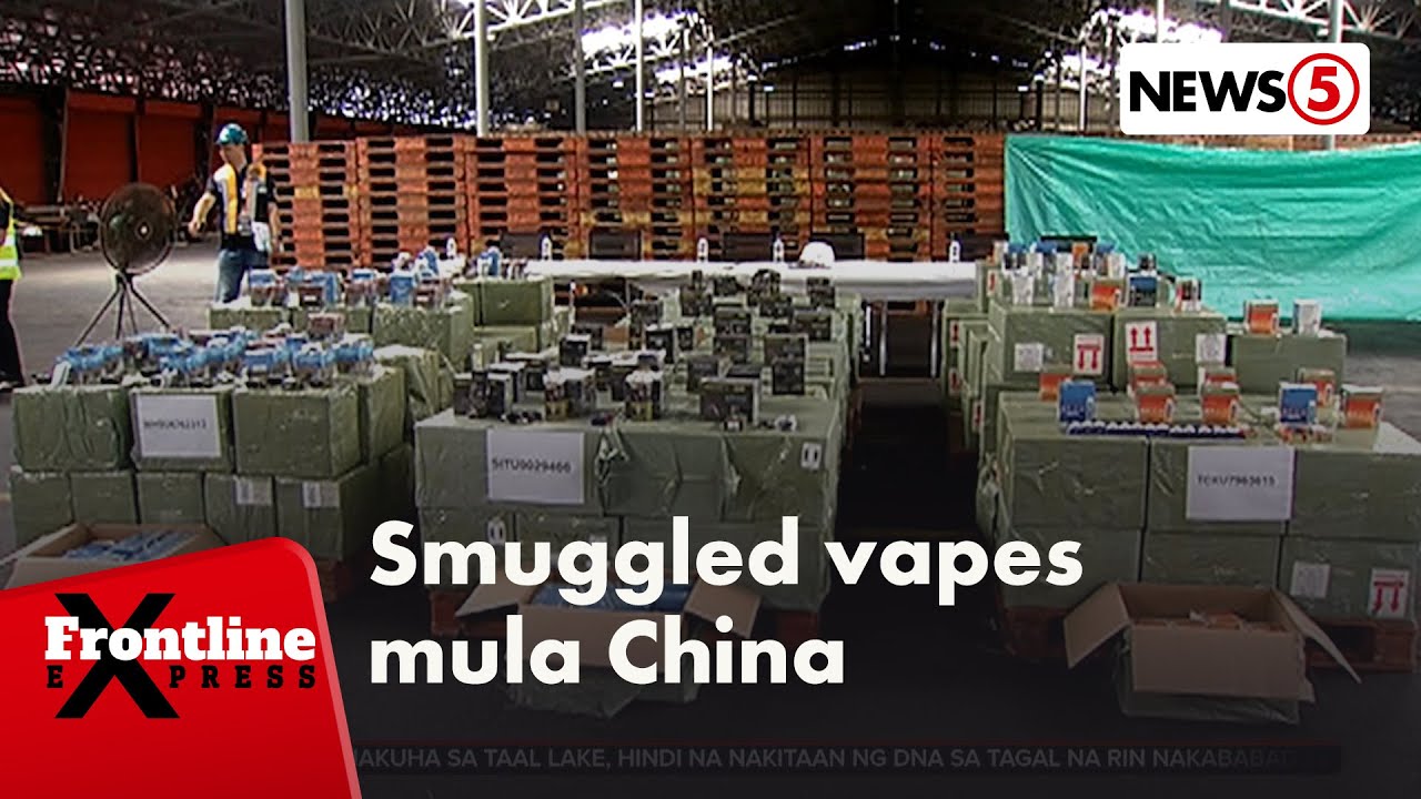 P40.5-M halaga ng smuggled vape mula China, nasabat | Frontline Express ...