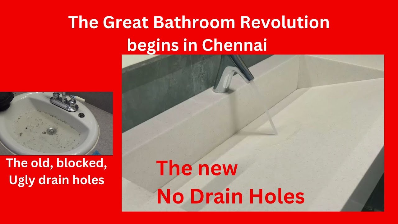 Introducing revolutionary concept washbasin - No drain hole, No ...