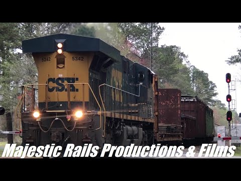 CSXT L228-24 Heads SB W/5342 ES40DC LHF W/ A Few Cars - YouTube