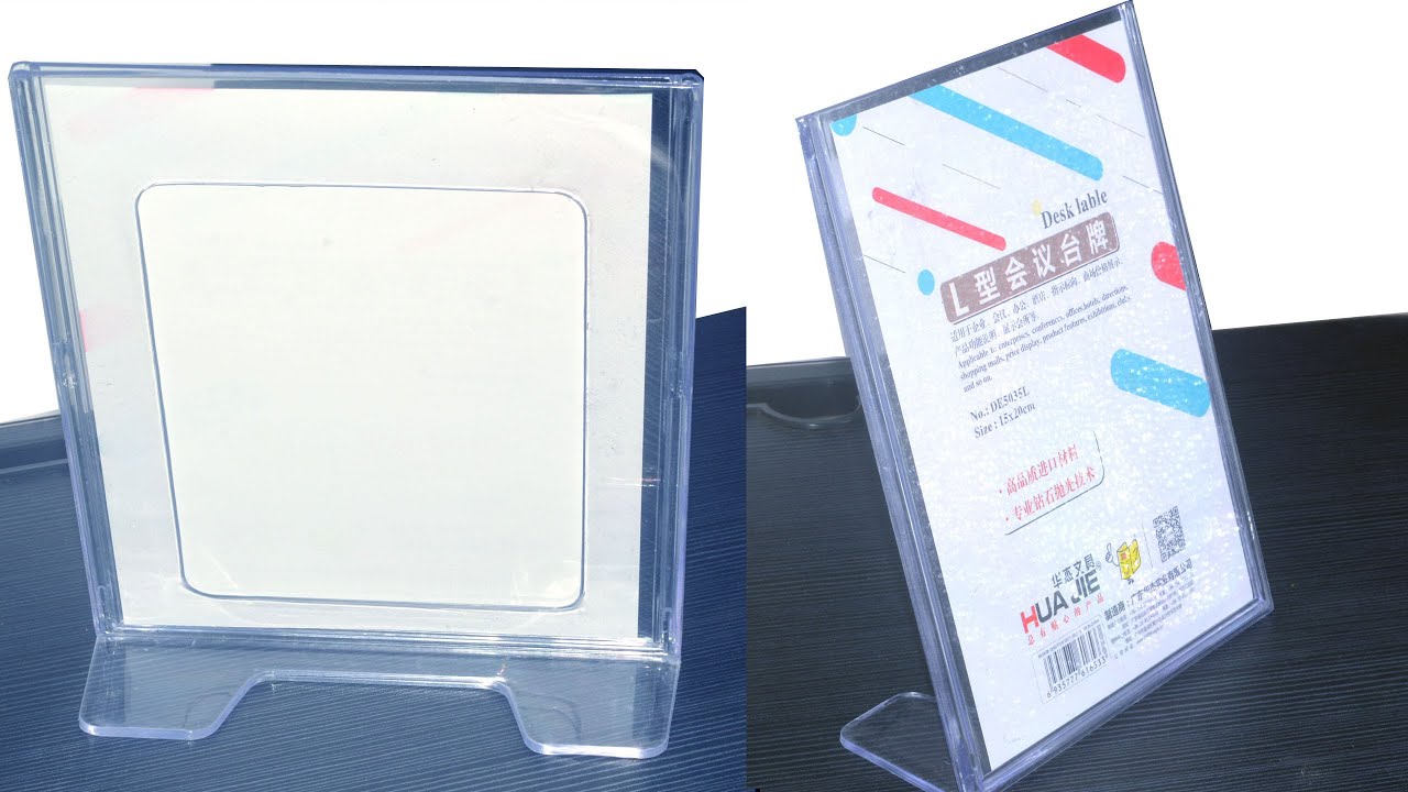Display Stand Paper Holder and Sign L Shape Menu Display Stands Card ...