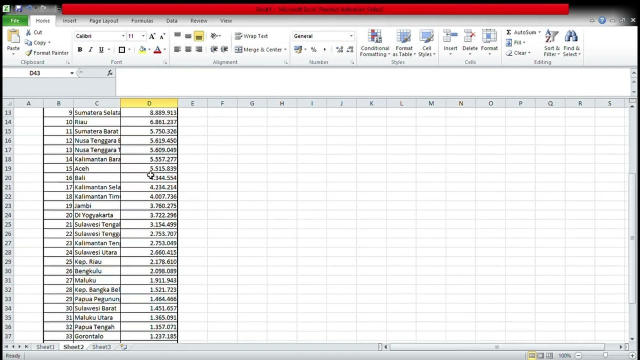 Cara Membuat Diagram Batang dari Tabel Data Pada Microsoft Excel - YouTube