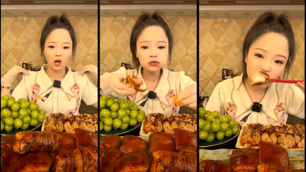 Cute Girl Eating Food So Yummy Mukbang ASMR Ep126 | 可爱的女孩吃食物如此美味 ...