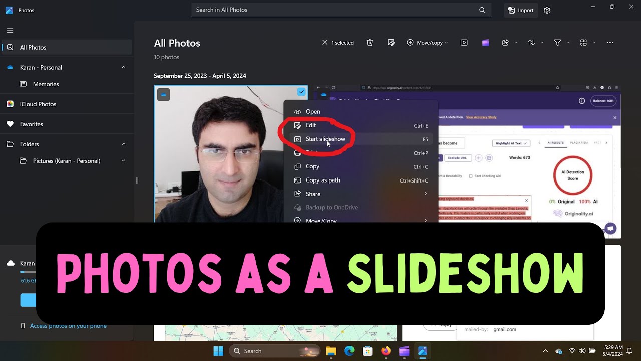How to View Photos as a Slideshow on Windows 11 - YouTube