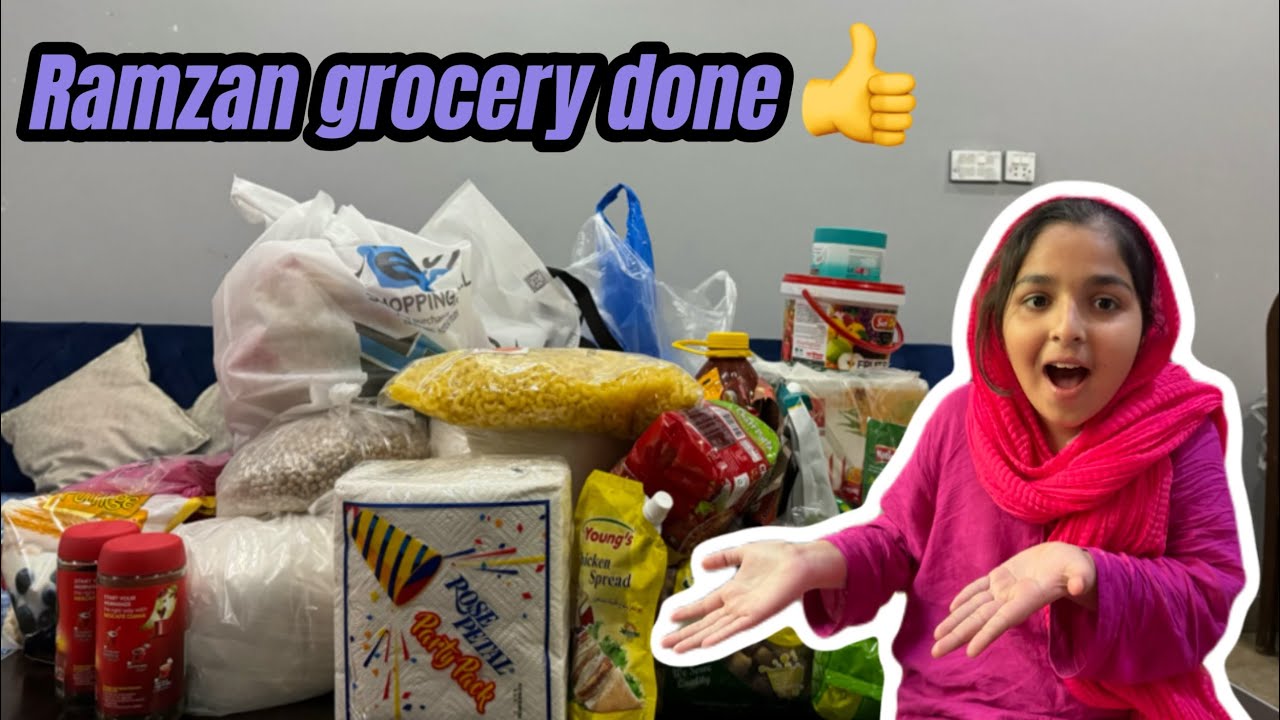 Ramzan grocery done |but thori si late🤏|muhammad ali Makhdoom |muhammad ...