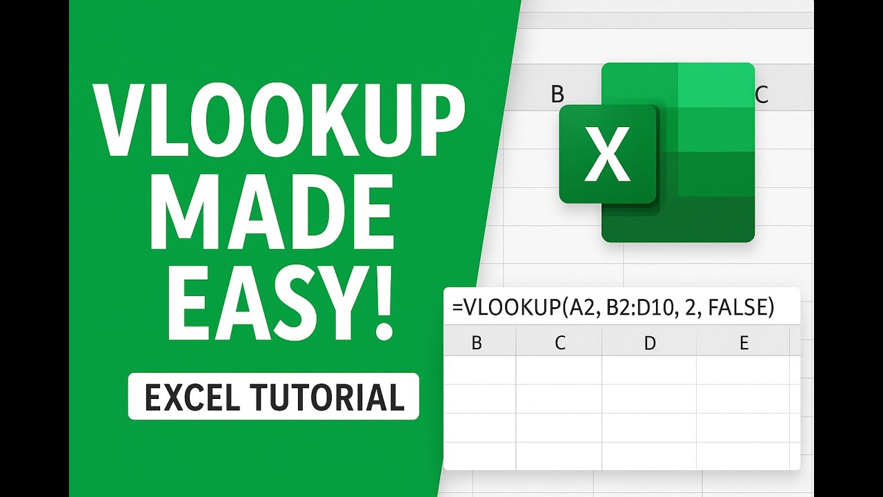 Master VLOOKUP in Excel – FAST & EASY Tutorial - YouTube