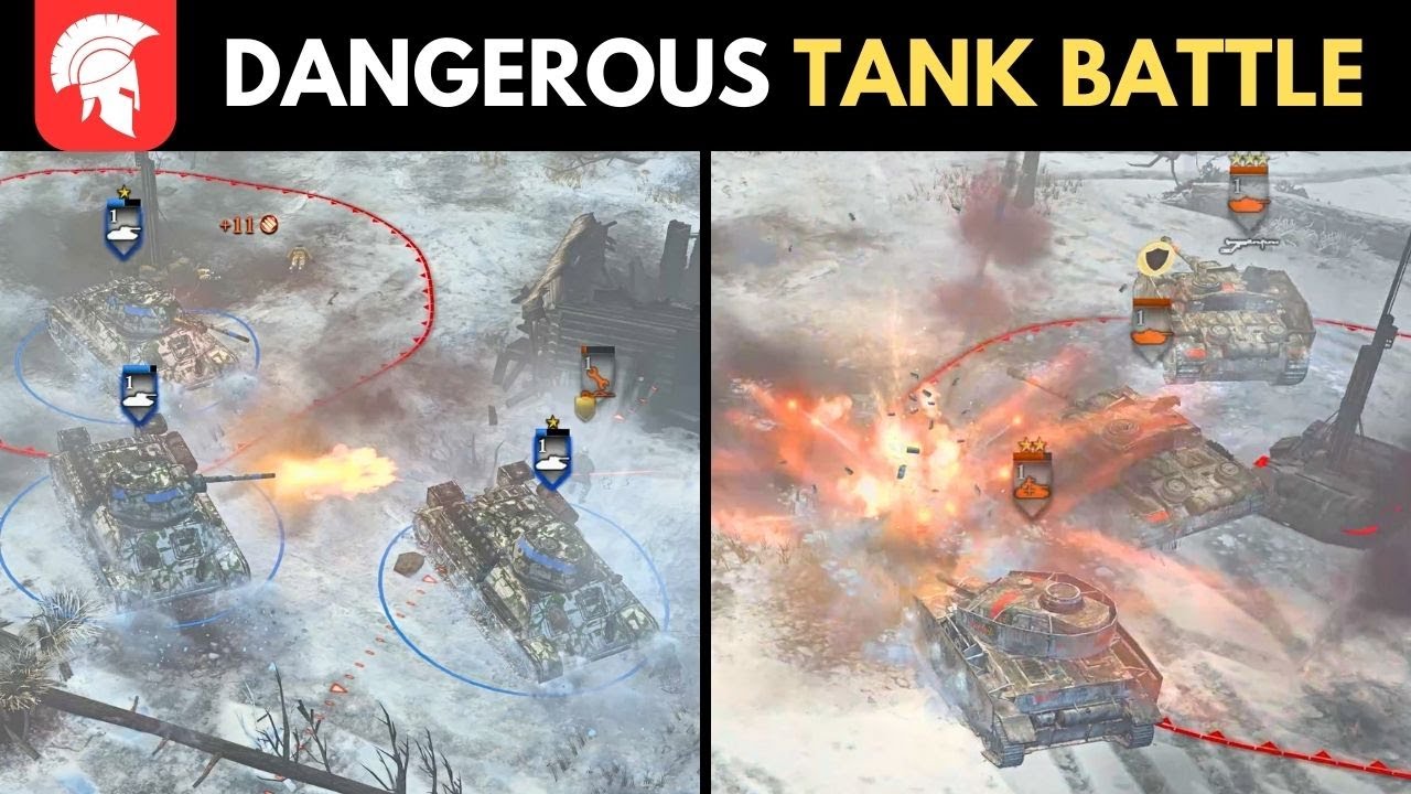 It Was A Fierce Battle To The Last Tank! - YouTube