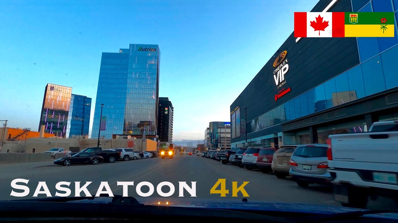 Saskatoon 4K - Warman Road to Downtown (Driving Tour) - YouTube