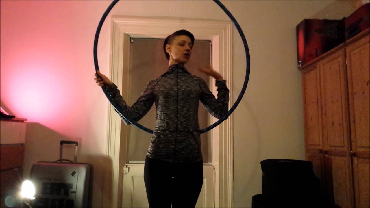 Beginners hoop dance - flip transition on/off body - YouTube