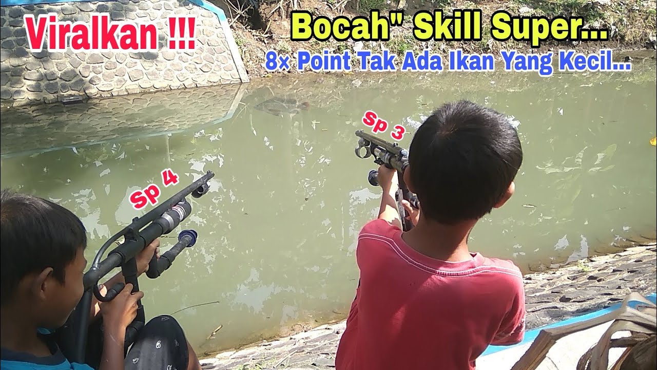 Bocah Skill Super, Nembak Ikan Nila Pakai Senapan Paser Ikan Paralon Sp ...