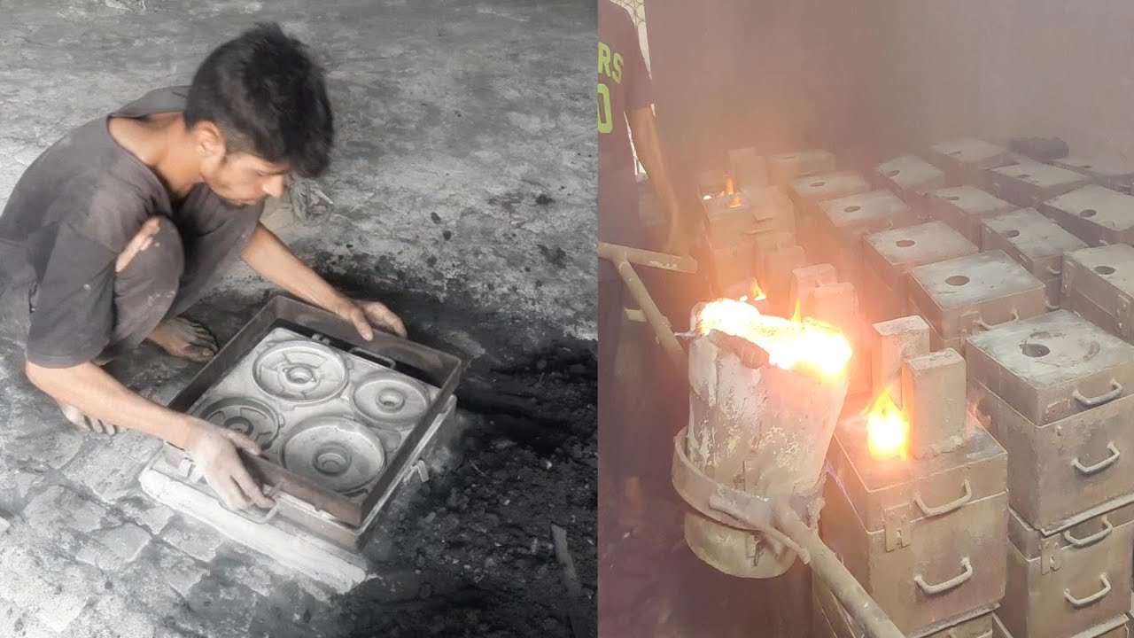 Amazing skill of Manufacturing Electric water pump Motor | Electric water pump Casting in ...