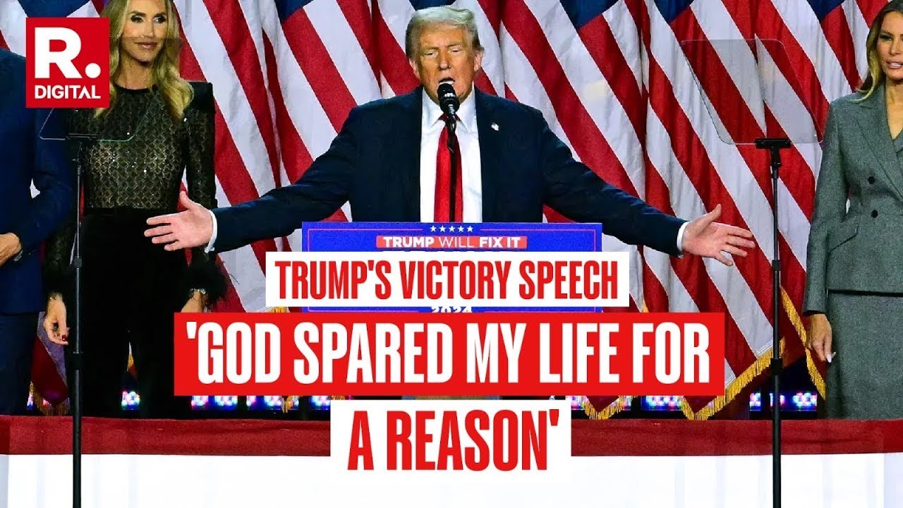 Donald Trump Delivers Stunning Victory Speech After Landslide Win ...