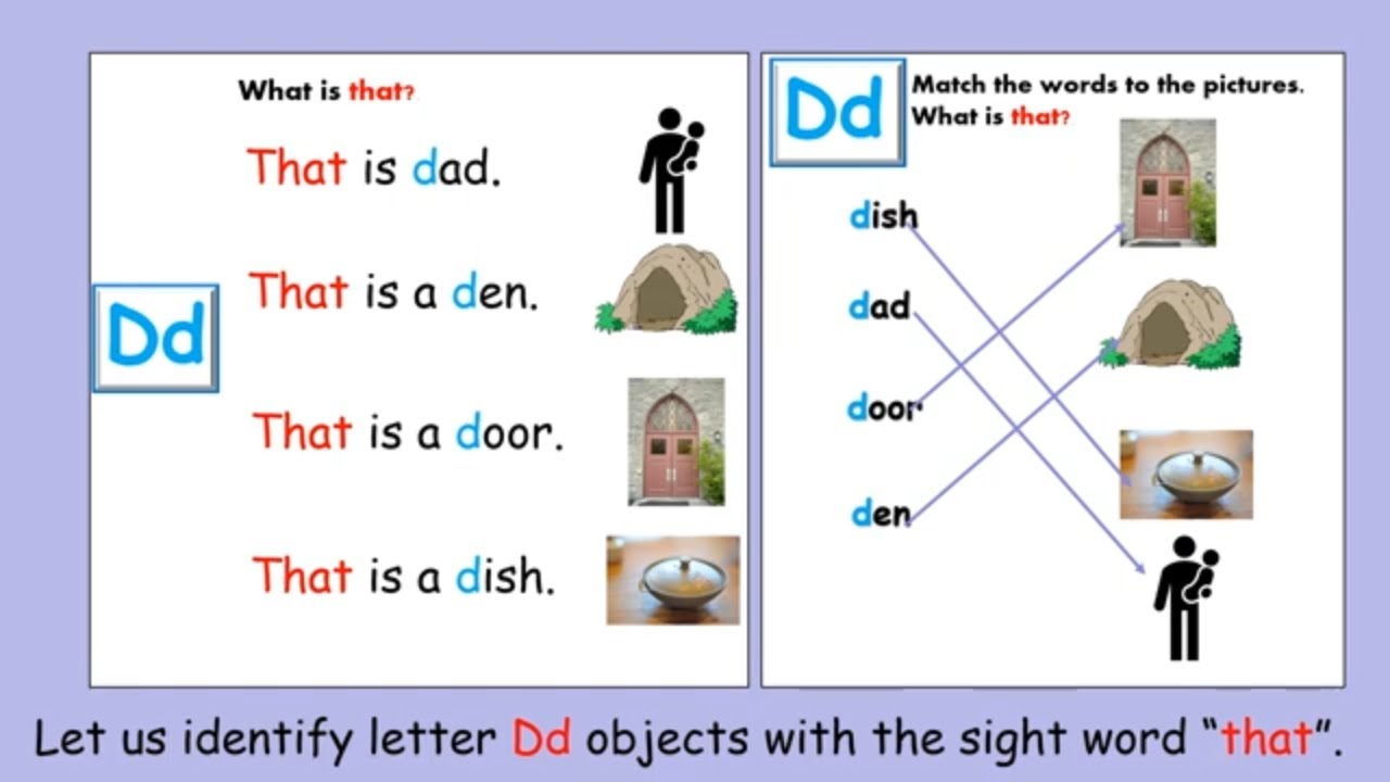 Letter d | Letter Recognition kindergarten | Letter Dd Sound - YouTube