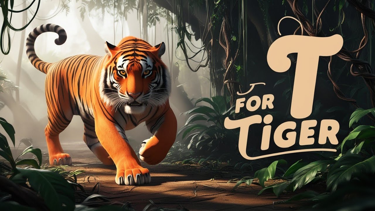 T for Tiger | ABC Phonics Song | A for Apple, B for Ball | Alphabet ...