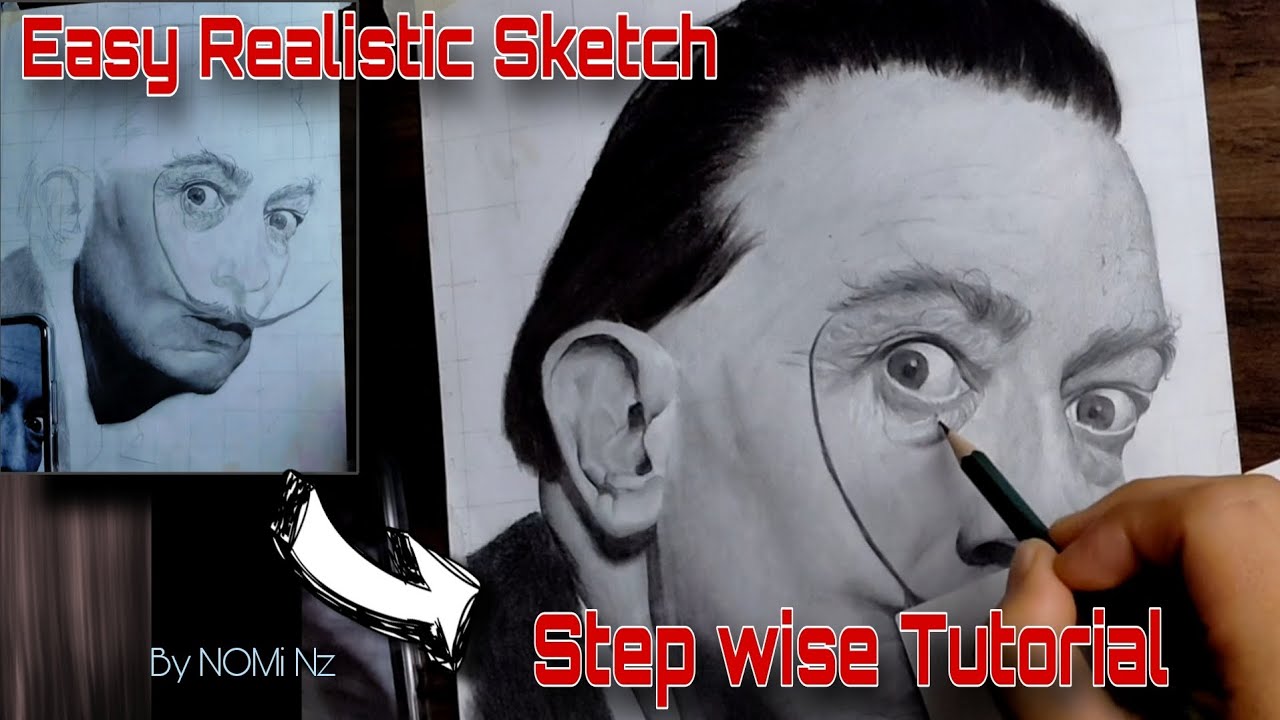 Step wise tutorial Realistic sketch 🖊️🎨 / Easy realistic Sketch # ...
