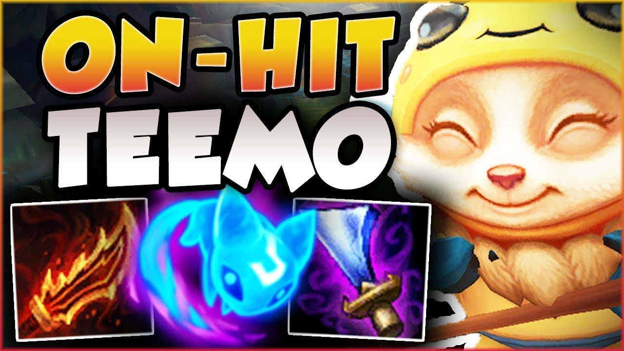 STOP PLAYING TEEMO WRONG! ON-HIT TEEMO IS ACTUALLY BUSTED! TEEMO TOP ...