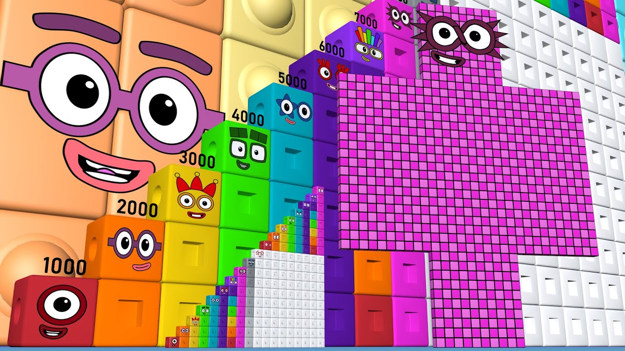 Numberblocks Puzzle Step Squad 8 80 8,000 800,000 80,000,000 MILLION ...