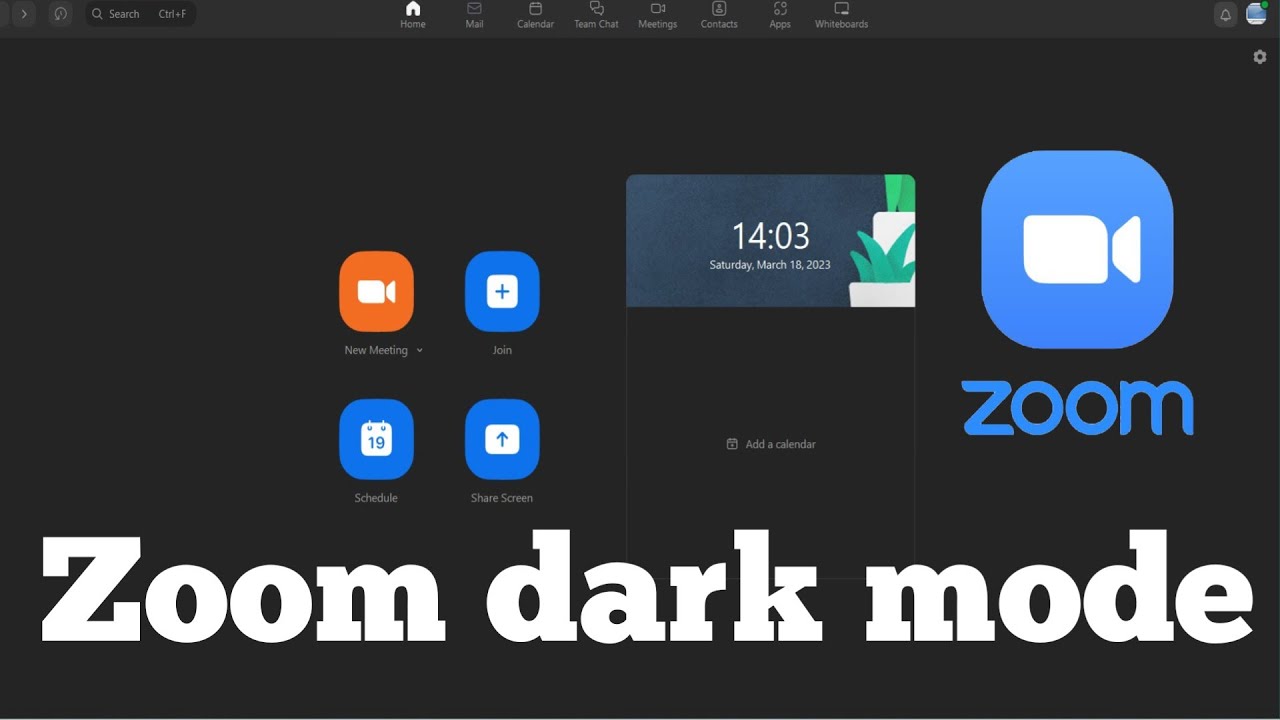 How to enable and disable dark mode on Zoom app desktop - YouTube