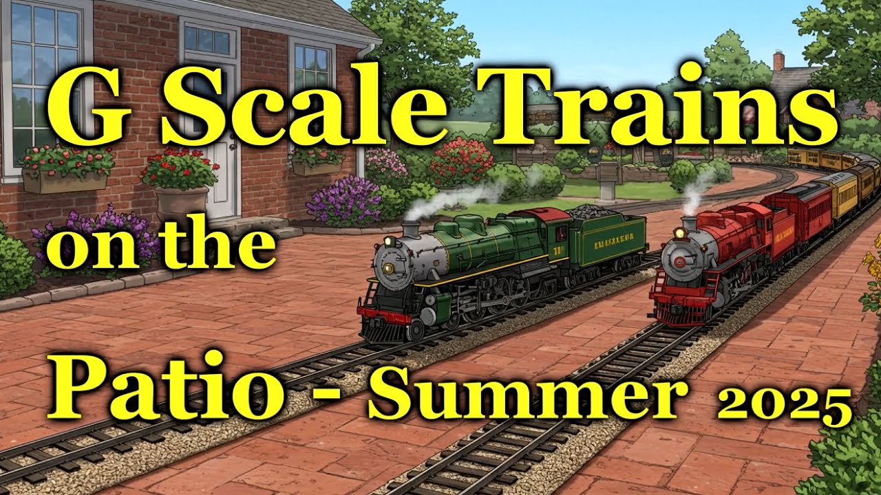 G Scale Trains On The Patio - Summer 2025 - YouTube