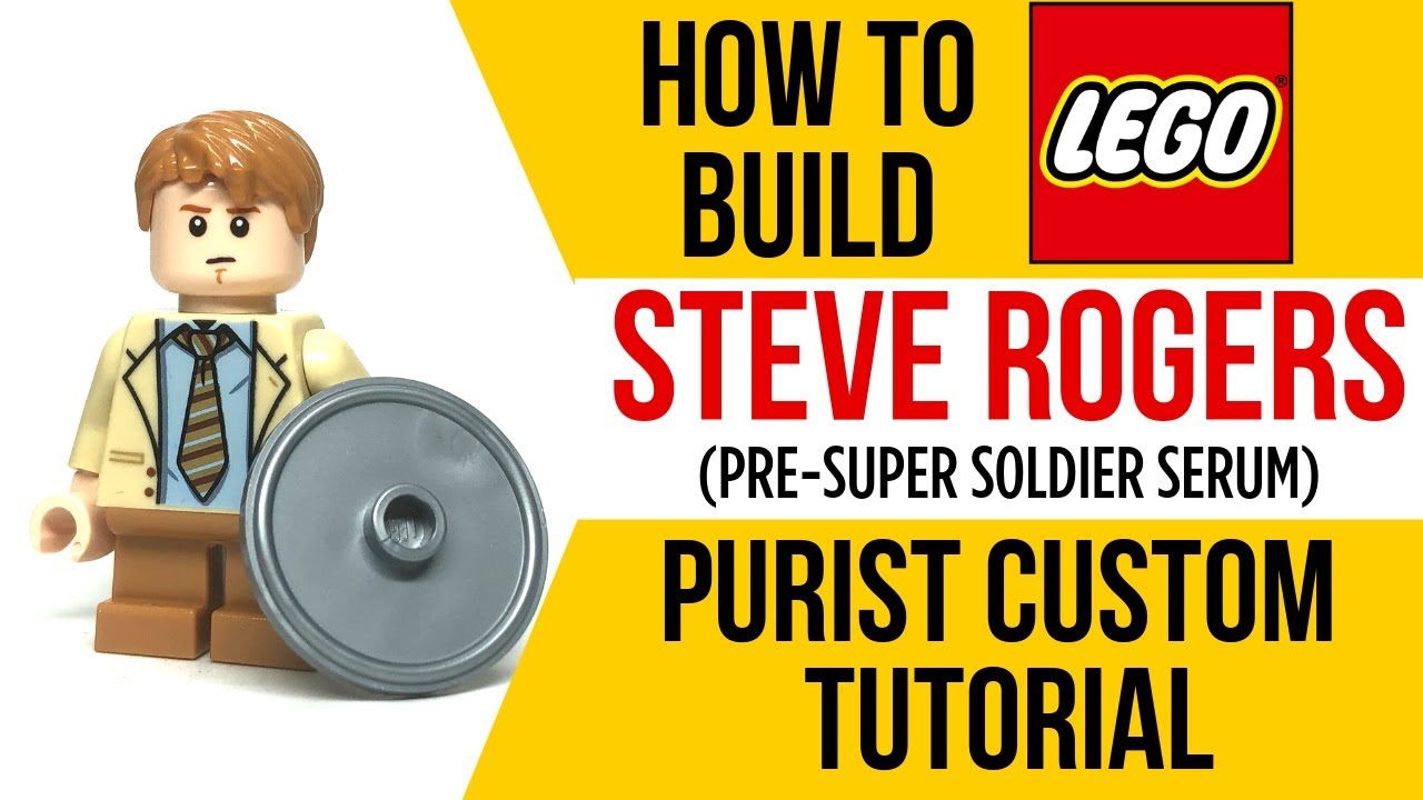 HOW TO Build LEGO STEVE ROGERS Skinny from Captain America: The First ...