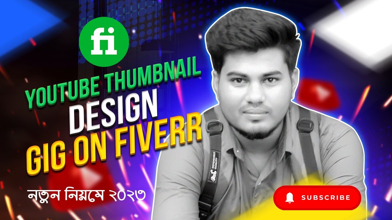 How to create YouTube Thumbnail Gig on fiverr | create thumbnail gig on ...