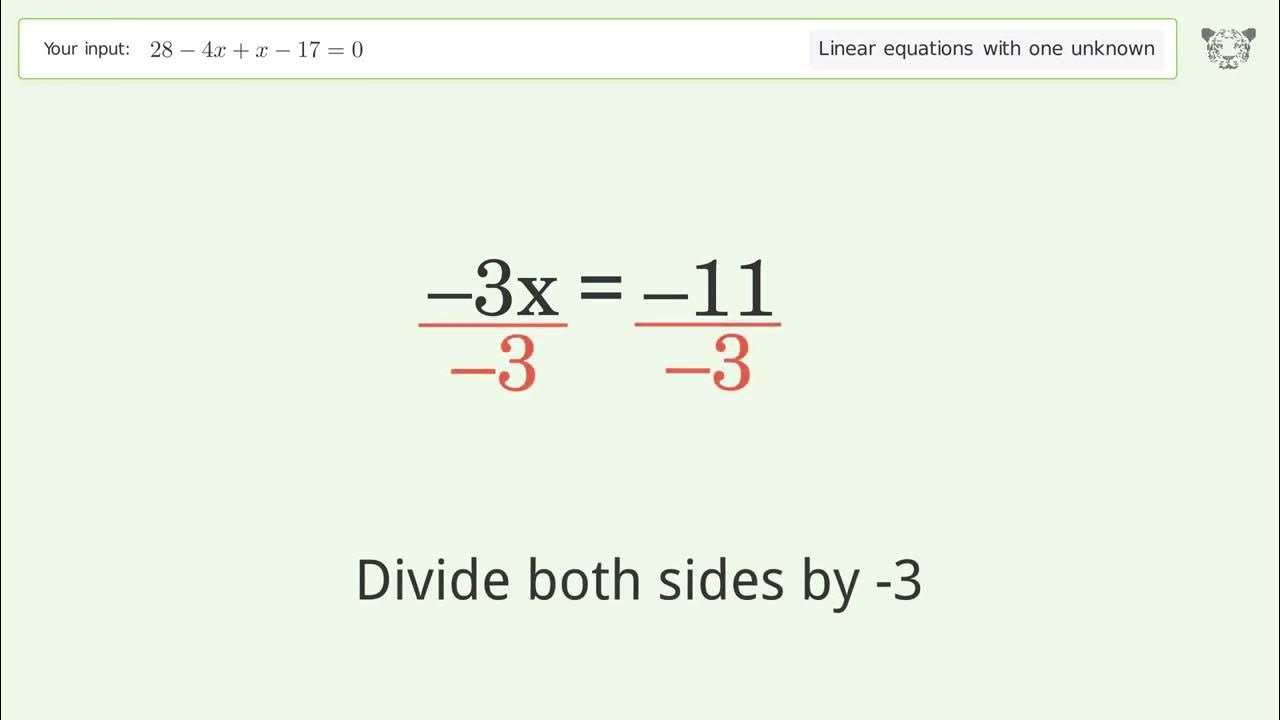 linear-equation-with-one-unknown-solve-28-4x-x-17-0-step-by-step