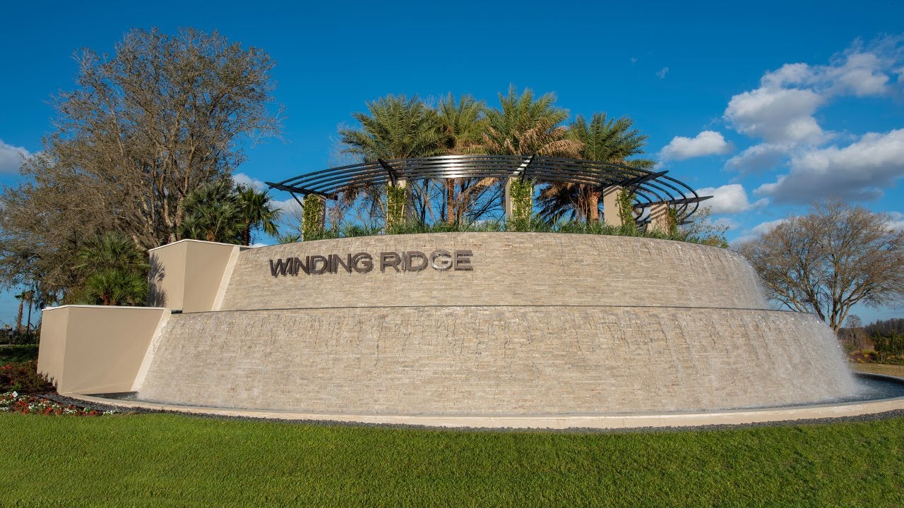 The Community Entrance at Winding Ridge in Wesley Chapel, Florida | GL ...