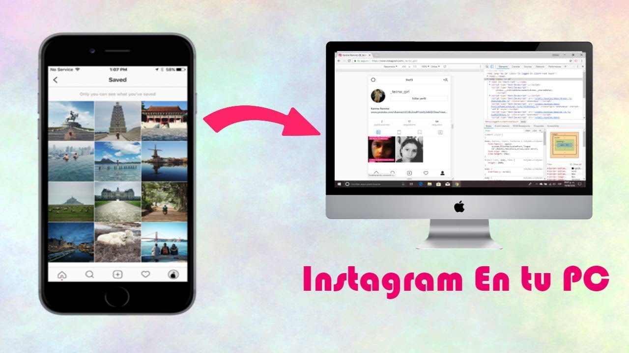 Usa Instagram en Tu PC como Celular - Karime Ramirez - YouTube