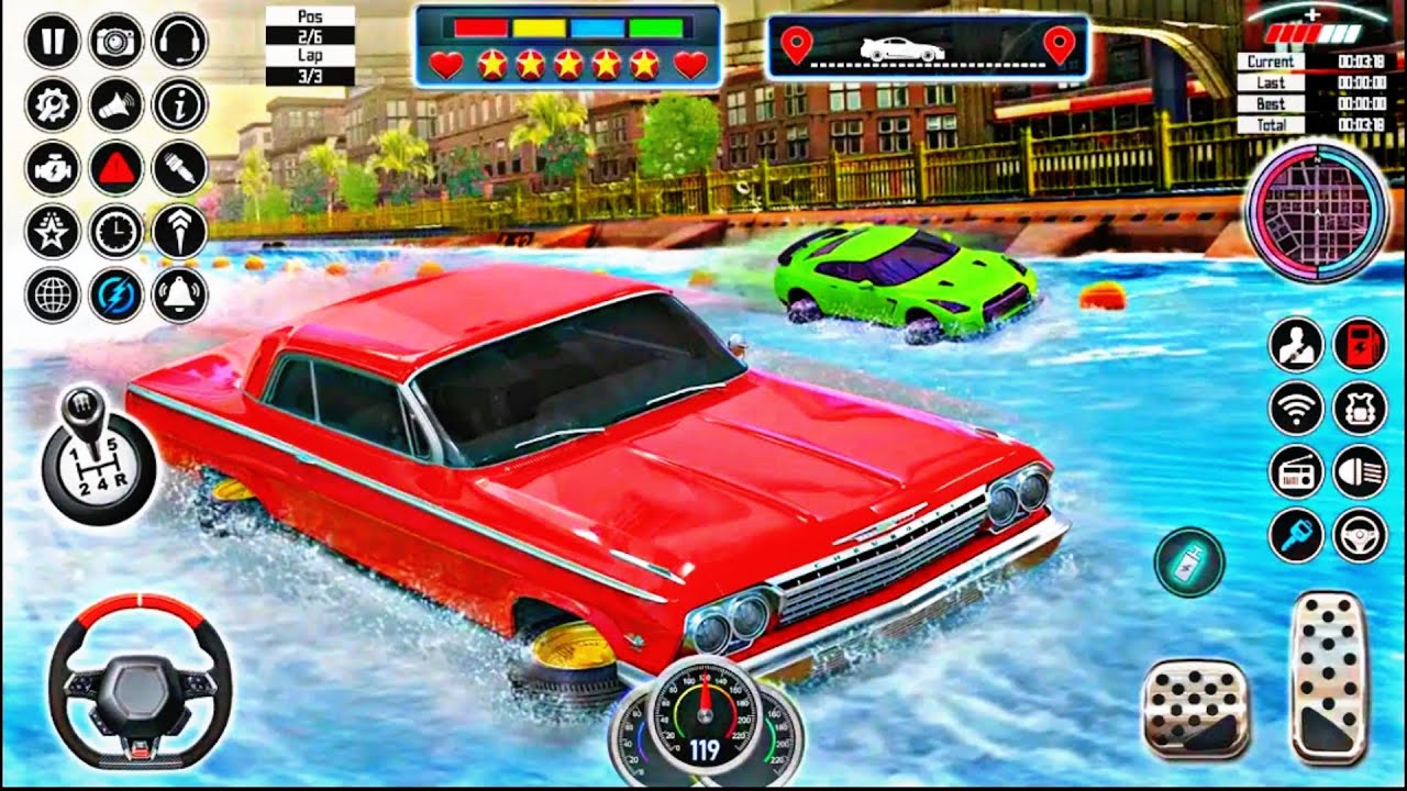 Water car driving 😂 | driver swim in car | 3d gameplay | Android Game ...