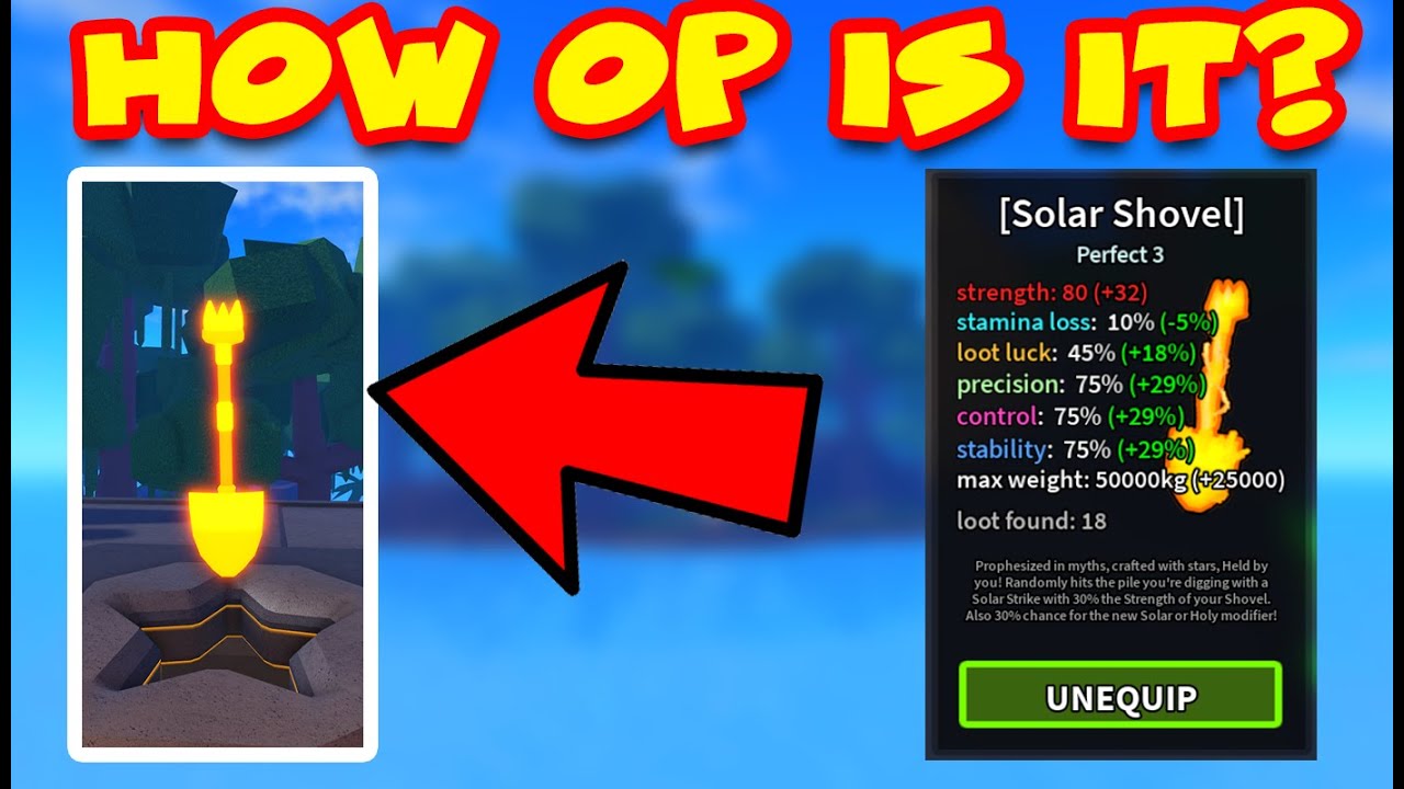 ROBLOX DIG IT TROPICA UPDATE | How OP is SOLAR SHOVEL????? - YouTube