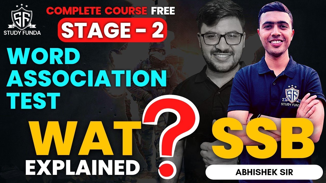 SSB | STAGE - 2 | Word Association Test | WAT Explained | #SSB #cds ...