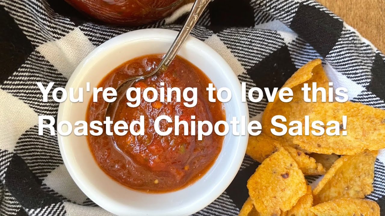 Roasted Chipotle Salsa (Can or Freeze) | AnOregonCottage.com - YouTube